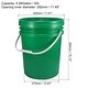 Plastic Paint Pail 20L Paint Can with Spout Lid, Green - Bed Bath ...
