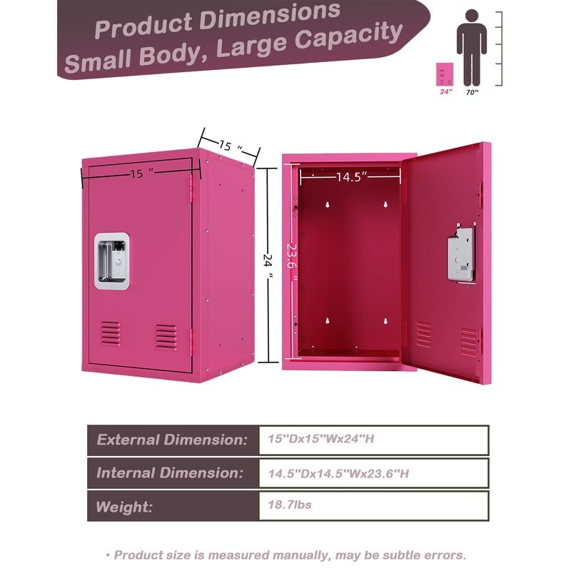 locker cabinet size