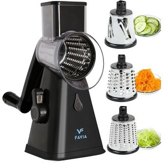Rotary Grater with 3 Stainless Steel Drum Blades - Bed Bath & Beyond ...