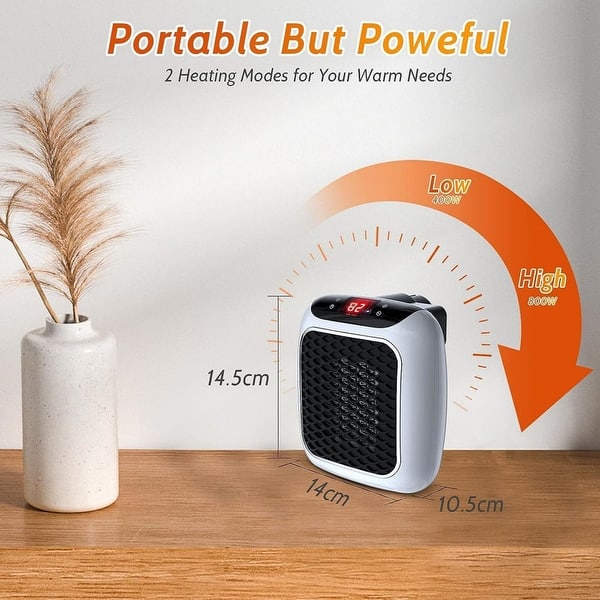 Smart 500W/800W Portable Electric Heater - Bed Bath & Beyond - 39031172
