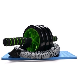 Odoland 3-In-1 AB Wheel Roller Kit AB Roller Pro with Resistant Band ...