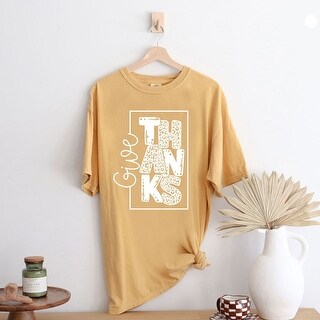 Give Thanks Square Garment Dyed Tee - Bed Bath & Beyond - 41288626