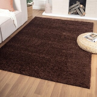Luxe Weavers Shag Solid Area Rug for Living Rooms - Bed Bath & Beyond ...