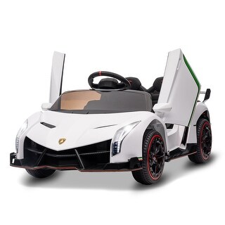 12V Kids Ride On Car Licensed Lamborghini Venono Electric Car - Bed ...