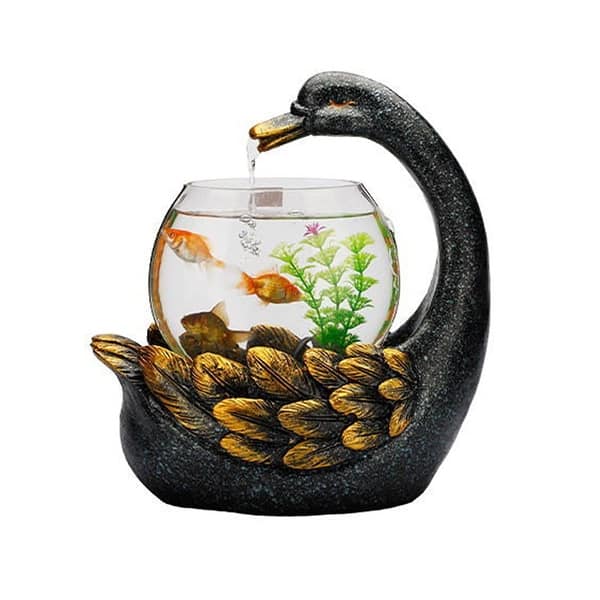 Desktop Waterfalls Tabletop Water Fountain Small Landscape Circulating ...