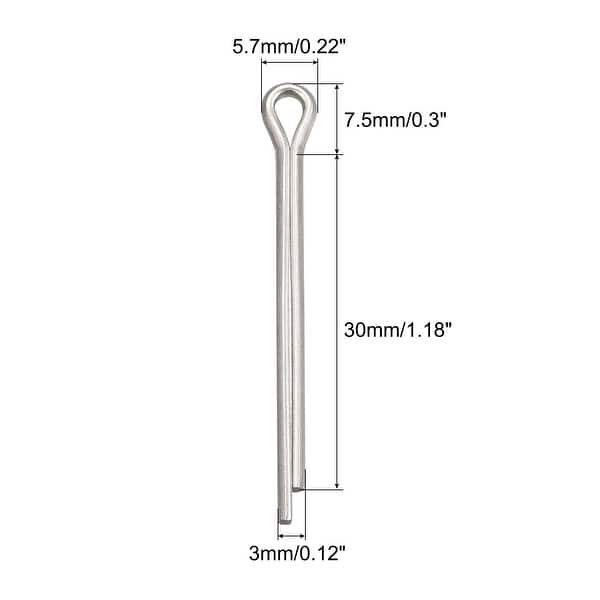 Split Cotter Pin, 316 Stainless Steel Clip Fastener Fitting, 5Pcs - Bed ...