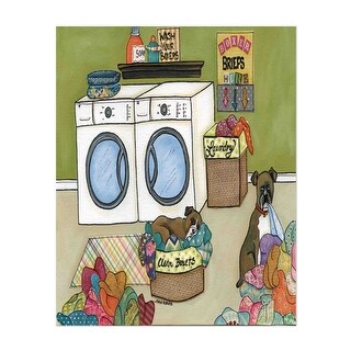 Clean Boxers Painting Animals Dog Laundry Rustic Art Print/Poster - Bed ...