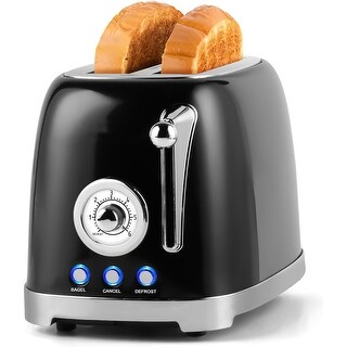 Toaster 2 Slice with Extra Wide Slots for Bagels, with 6 Toast Settings ...