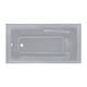 Claire 60 X 32 Left Drain Soaking Alcove Corner Apron Bathtub In Matte ...