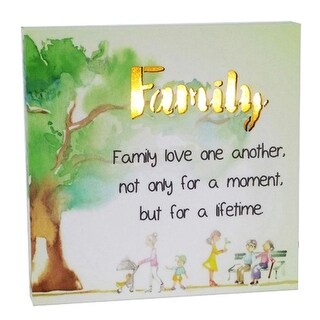 Led With Text- Family Block Sign - Bed Bath & Beyond - 40441160