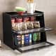2 Layer Bread Box, Wood Food Storage Container - 15.74" x 9.84" - Bed ...