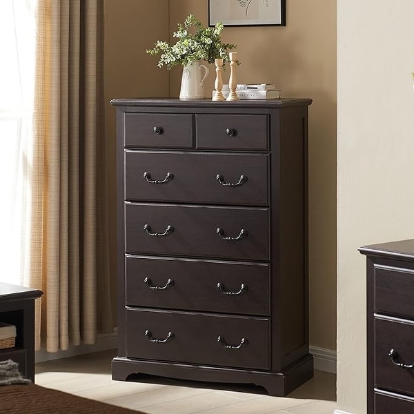 4 Drawers Chest Of Dresser Tall Storage Tower Cabinet with Metal Legs ...