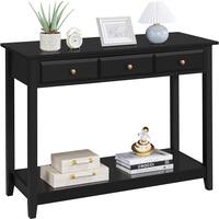 Eirdale Casual Black Console Sofa Table - On Sale - Bed Bath & Beyond - 25489438
