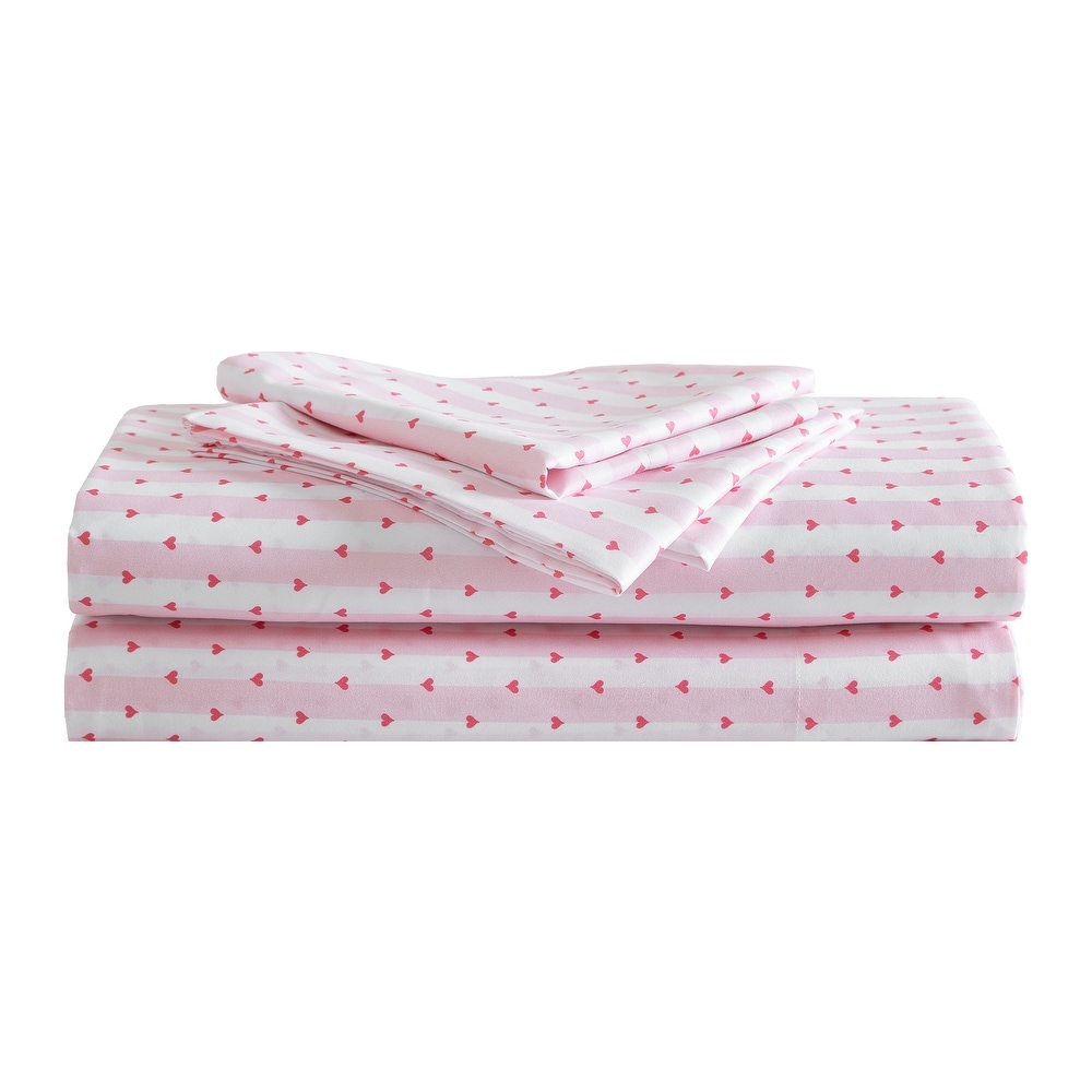 light pink patterned sheets
