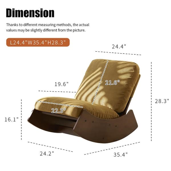 High Quality Comfortable Upholstery Solid Wood Glider Rocking Chair ...