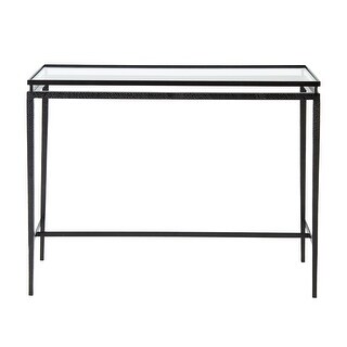 Elk Home Canyon Black Metal 42 Inch Wide Console Table - Bed Bath ...