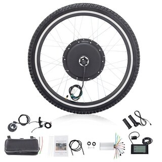 26in 1500W Rear Drive With Tires Bicycle Modification Parts Black - Bed ...