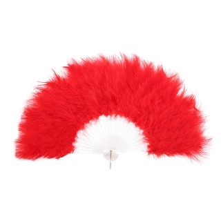 Feather Hand Fan, Vintage Folding Fan Feather Fan Handheld for Party ...
