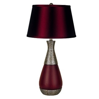 Contemporary Maroon Table Lamp - Large - Bed Bath & Beyond - 36295472