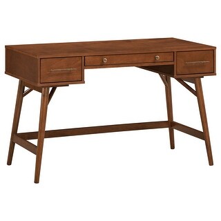 Mugga Mid-Century Modern 3-drawer Writing Desk - Bed Bath & Beyond ...