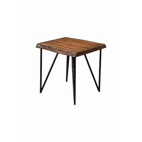 Alpine Furniture Live Edge End/Lamp Table - Overstock - 22317863