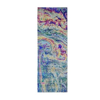 Shahbanu Rugs Colorful Sari Silk With Textured Wool The Lava Design ...