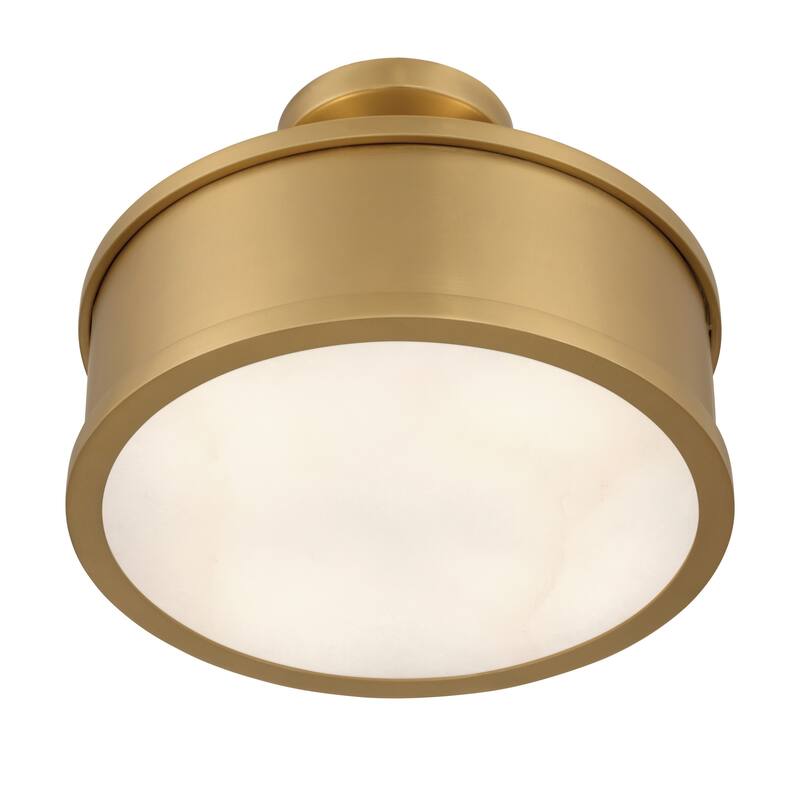 Metropolitan N2352 Wynn 2 Light 12" Wide Semi-Flush Drum Ceiling ...