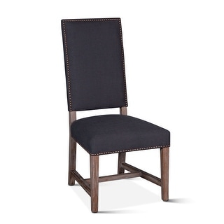 Dani High Back Formal Dining Chair in Charcoal - Set of 2 - Bed Bath ...