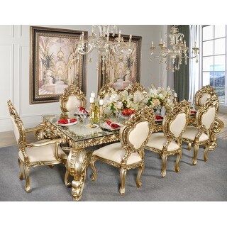 Platine Rococo Dining Table Set of 9 (KIT) - Bed Bath & Beyond - 39505453