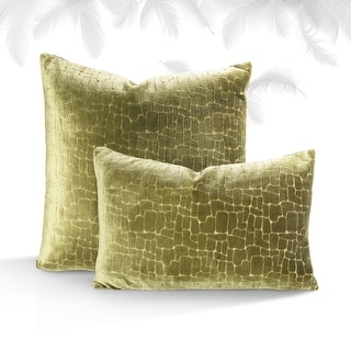 Austin Horn Classics Animal Pattern Cut Velvet Pillow Feather Down ...