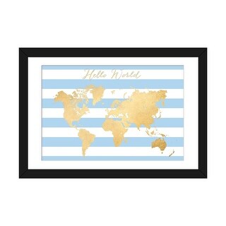 iCanvas "Hello World Map" by blursbyai - Bed Bath & Beyond - 37489439