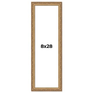 8x28 Frame Red Solid Wood Picture Frame Width 1.75 Inches | Interior ...