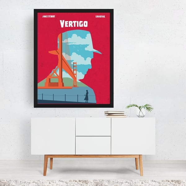 Vertigo Movie Poster Illustrations Hitchcock Vertigo Art Print/Poster ...