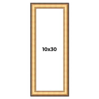 10x30 Frame Gold Plein Aire Solid Wood Picture Frame Width 2 Inches ...