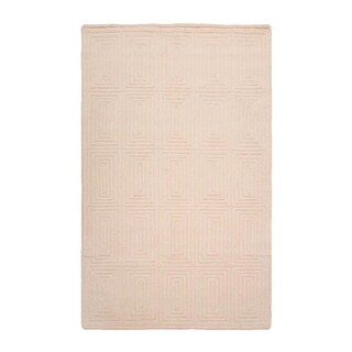 Hand Tufted Hand Made 100% Wool Modern Oriental Area Rug Tone On Tone ...