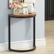 C End Table Side Table for Living Room Sofa Couch, Half Round - Bed ...