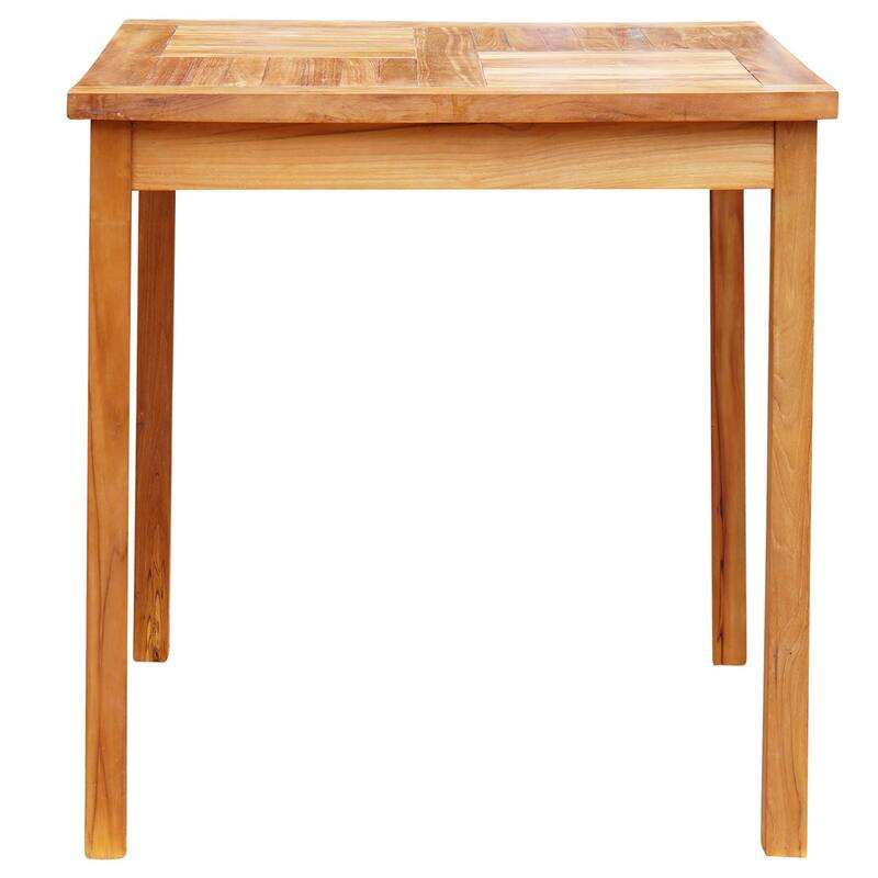 Chic Teak 5 Piece Teak Wood Havana Small Patio Bistro Bar Set with 27 ...