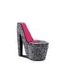 Zebra Print High Heel Chair - Bed Bath & Beyond - 8428410