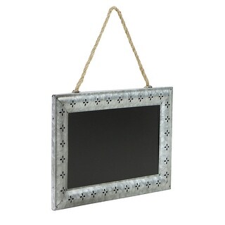 Cheung's Rectangular Chalk Board with Galvanized Metal Frame and ...