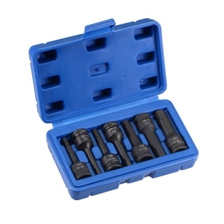 3/8"Drive Impact Hex Bit Socket Set,H4 - H12,Metric 60mm Length,CR-MO,7 ...