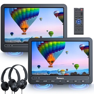 10.5" Portable DVD Player with headphones (1 Player +1 Monitor) - Bed ...