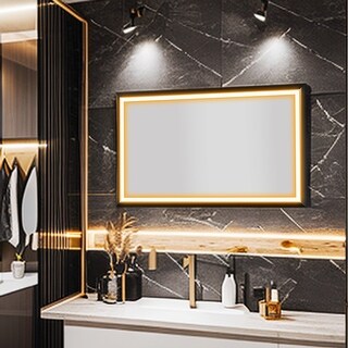 Chic LED Bathroom Vanity Mirror - Wall Mounted Waterproof Mirror with ...