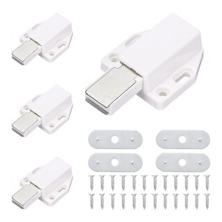 4Pack Magnetic Touch Latches for Cabinets Cupboards Closet - Bed Bath ...