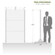 Davy Leaf Black Privacy Screen Galvanized Freestanding Panel - 72"x47 ...