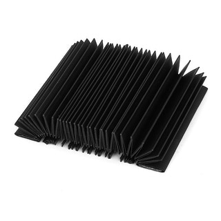 100mmx56mmx30mm Rectangle Shape Accordion Dust Cover Black for Milling ...