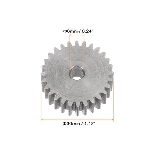 Spur Gear 6mm Inner Hole Gear 28T Mod 1 Carbon Steel Motor Gear - Bed ...