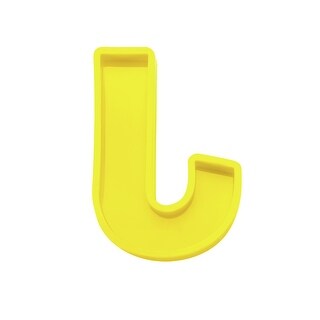 Resin Letter Model Alphabet J Silicone Yellow 4" for DIY Craft - Bed ...