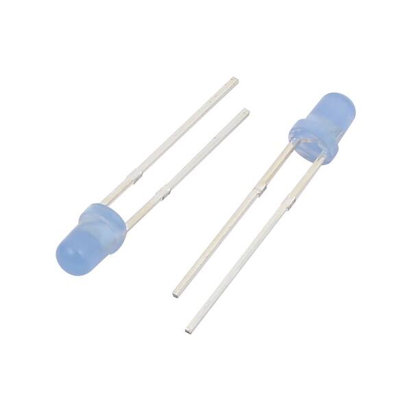 DC 3.0V-3.2V 20mA Bright LEDs Lamps 3mm Dia Blue Light Emitting Diodes ...