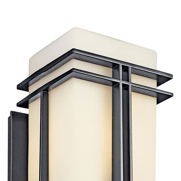 Kichler Lighting Tremillo Collection 1-light Black Outdoor Wall Lantern ...