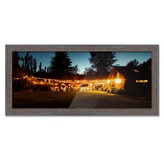 12x40 Frame Pewter Picture Frame - Complete Modern Photo Frame - Bed ...